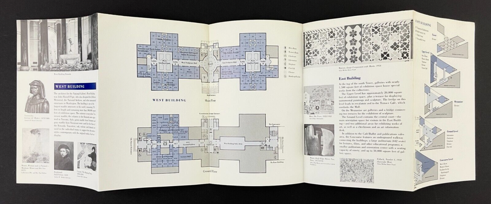 1990s National Art Gallery Smithsonian Museum DC VTG Travel Brochure ...