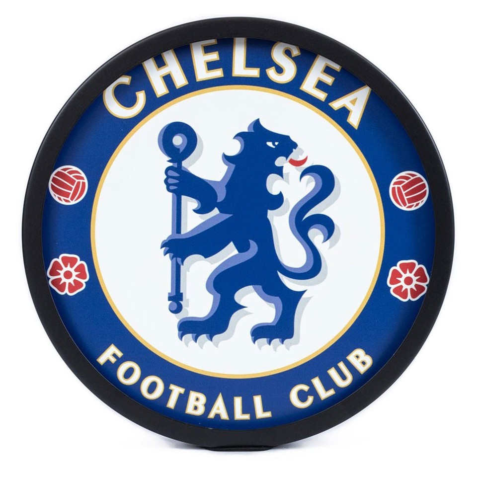 Chelsea FC Metal LED Logo Sign (football club souvenirs memorabilia ...