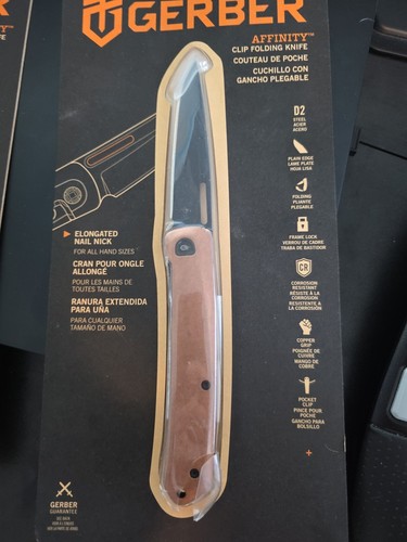 Gerber Affinity Copper Frame Lock Folding Knife D-2 Blade | eBay