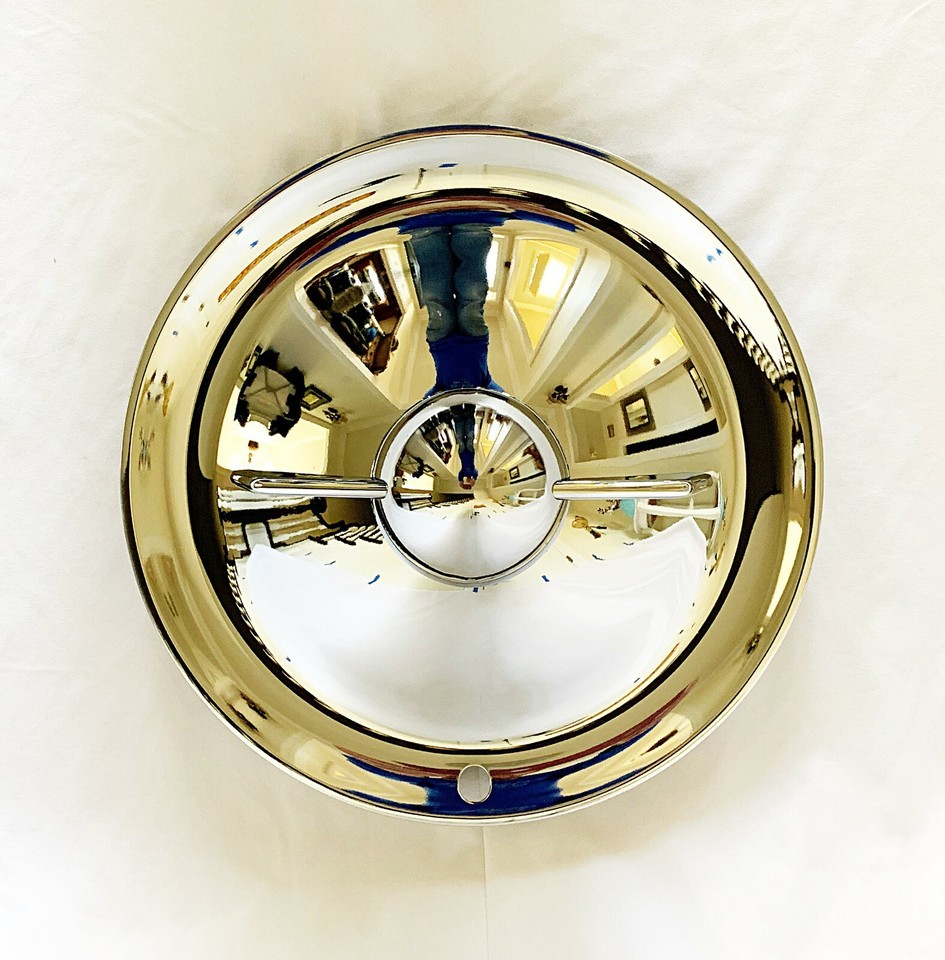 Custom / Leadsled Bullet Flipper Hub Caps X 4 - Hot Rod/ Classic Truck ...