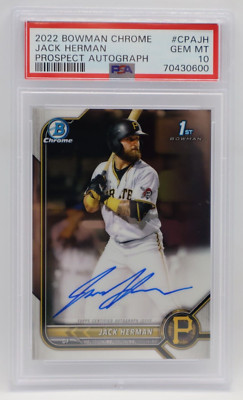 2022 Bowman Chrome On Card 1st Auto #CPA-JH - PSA Gem Mint 10 - JACK ...