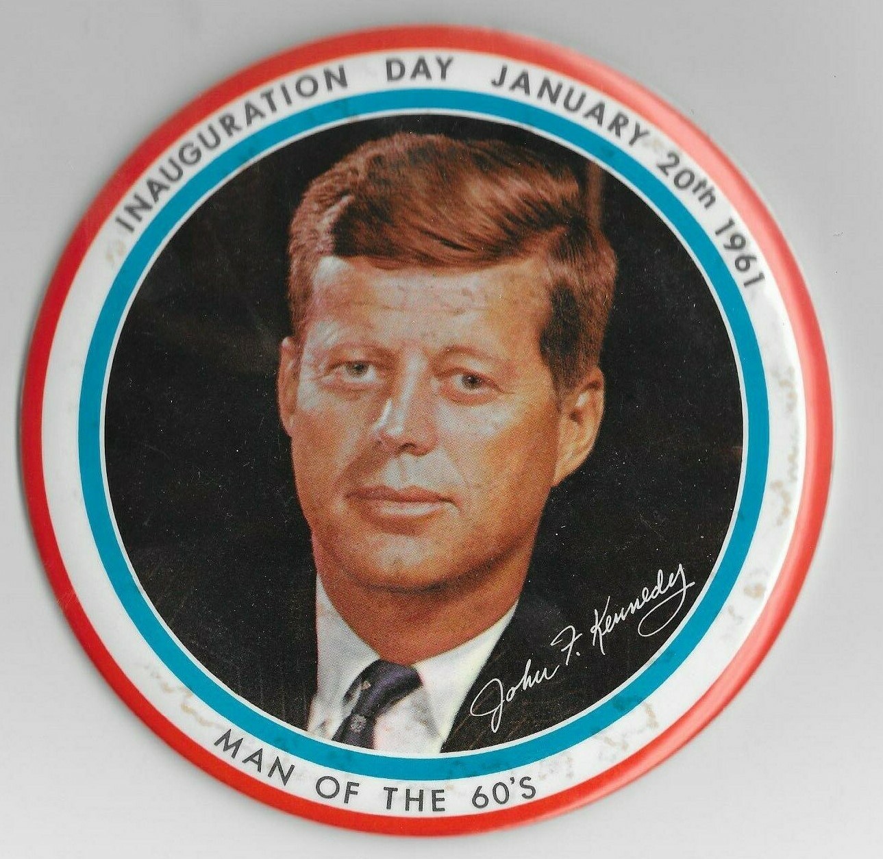 JOHN KENNEDY 1961 PRESIDENT INAUGURATION POLITICAL BUTTON PINBACK 6 ...