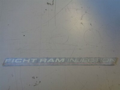 FICHT RAM INJECTION DECAL BLACK / WHITE / RED 13 3/4" X 1" MARINE BOAT ...