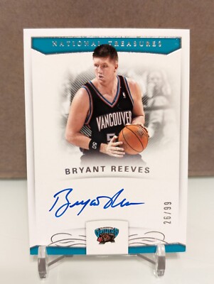 2017-2018 Panini National Treasures Bryant Reeves On Card /99 Auto ...