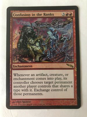 MTG - *FOIL* Confusion In The Ranks - Mirrodin LP/EX | eBay Australia