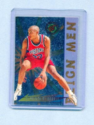 GRANT HILL DETROIT PISTONS 1996 STADIUM CLUB BASKETBALL CARD REIGN MEN ...