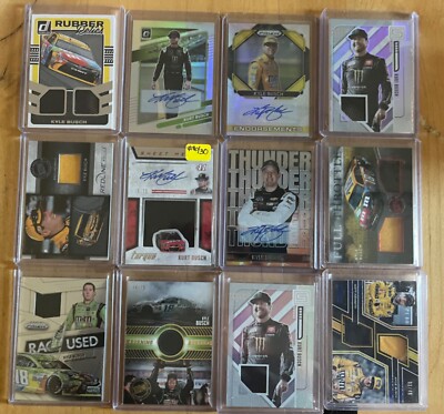 Kyle Busch Kurt Busch Autograph 30 Card Lot NASCAR Racing | eBay