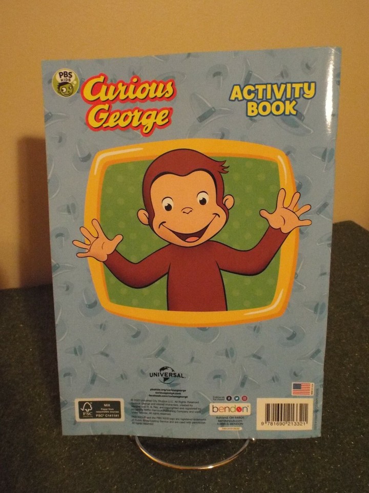 Curious George Activity Book Little Monkey, Big World | eBay