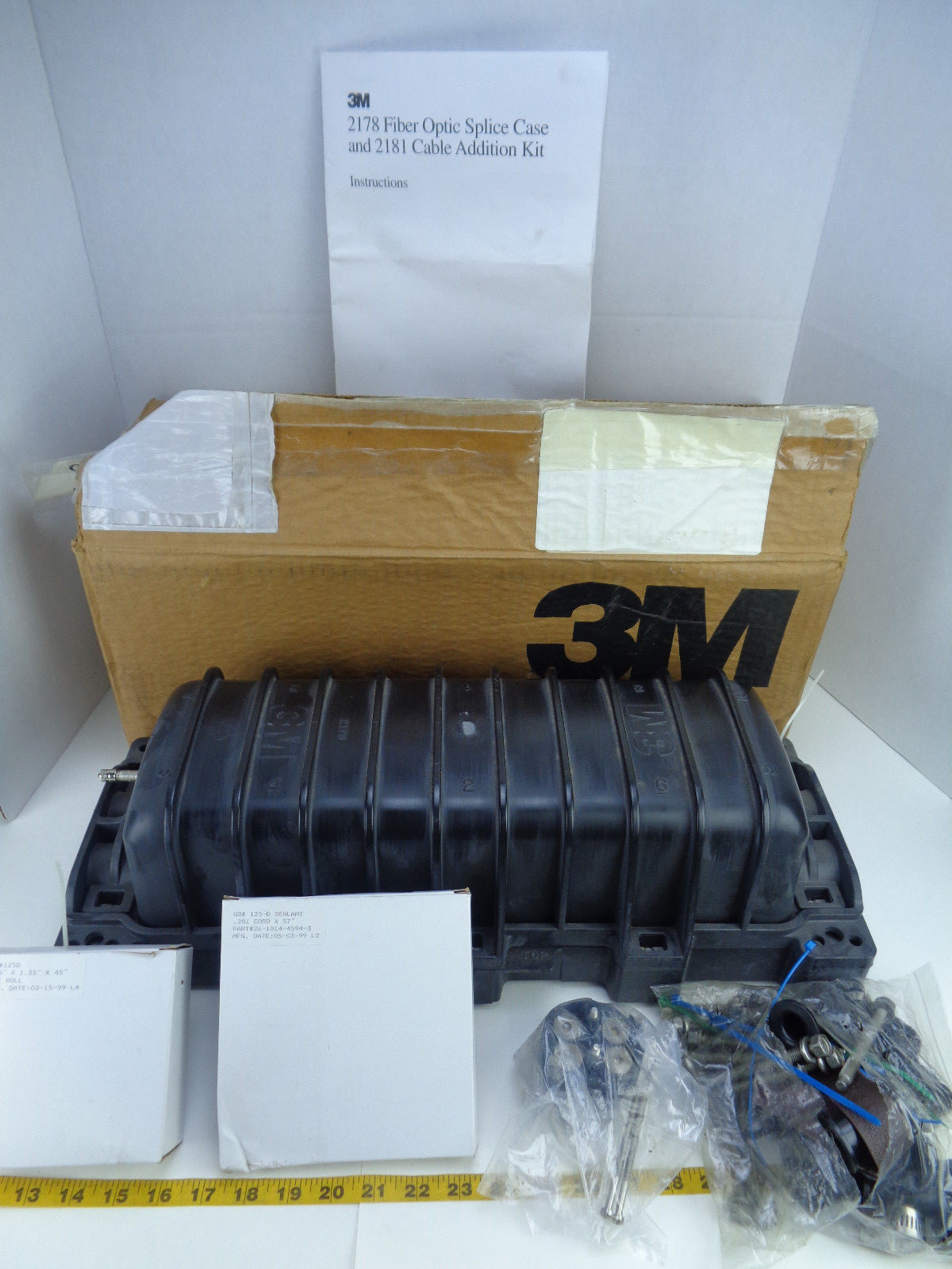 3M Fiber Optic 2181 Cable Addition Kit Splice Case 80611020340 SKU A CS ...