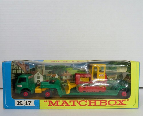 1960'S MATCHBOX KING SIZE K-17 DYSON LOW LOADER & CASE TRACTOR IN BOX ...