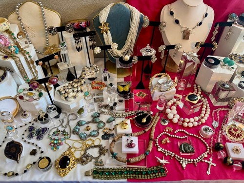 Austin Estate Vintage Rhinestone Costume Jewelry Lot Turq 925 Weiss ...