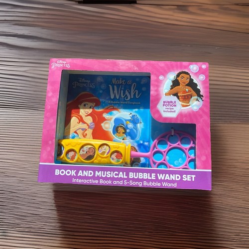 Disney Princess: Make a Wish Book and Musical Bubble Wand Sound Book ...