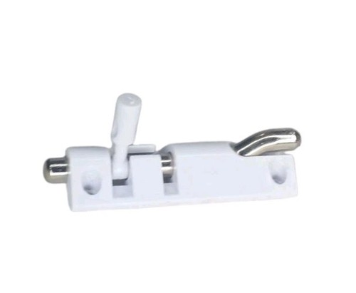 New Offset Barrel Bolt Latch White Plastic 75mm For Multiple ...