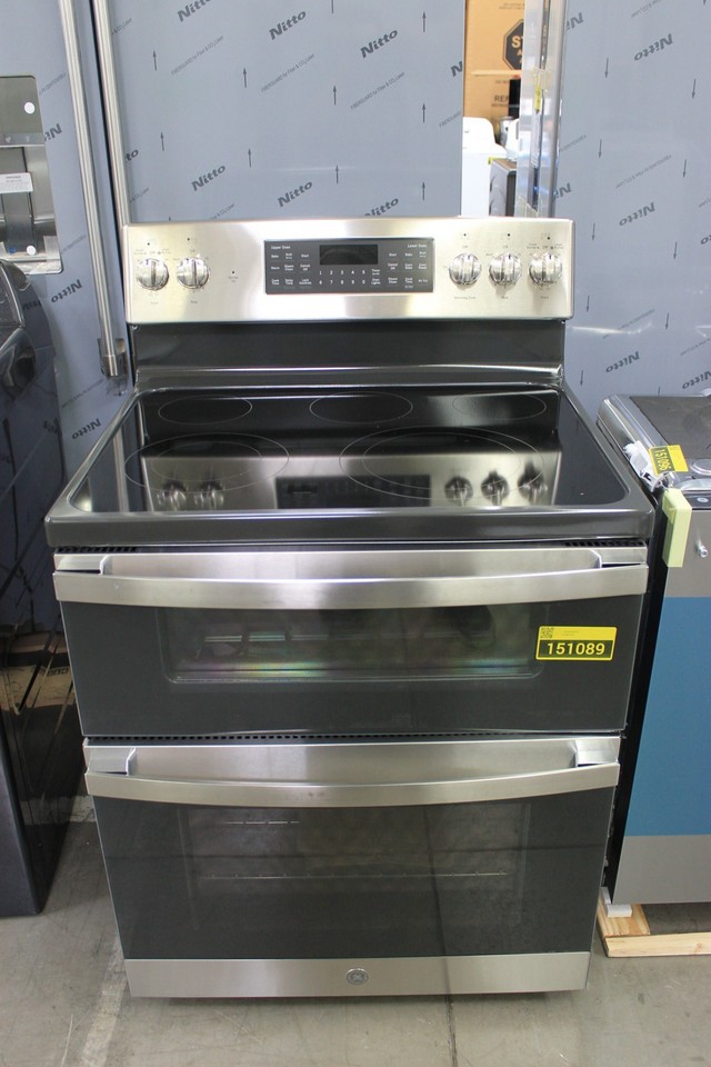 GE JBS86SPSS 30" Stainless Freestanding Double Oven Electric Range NOB ...