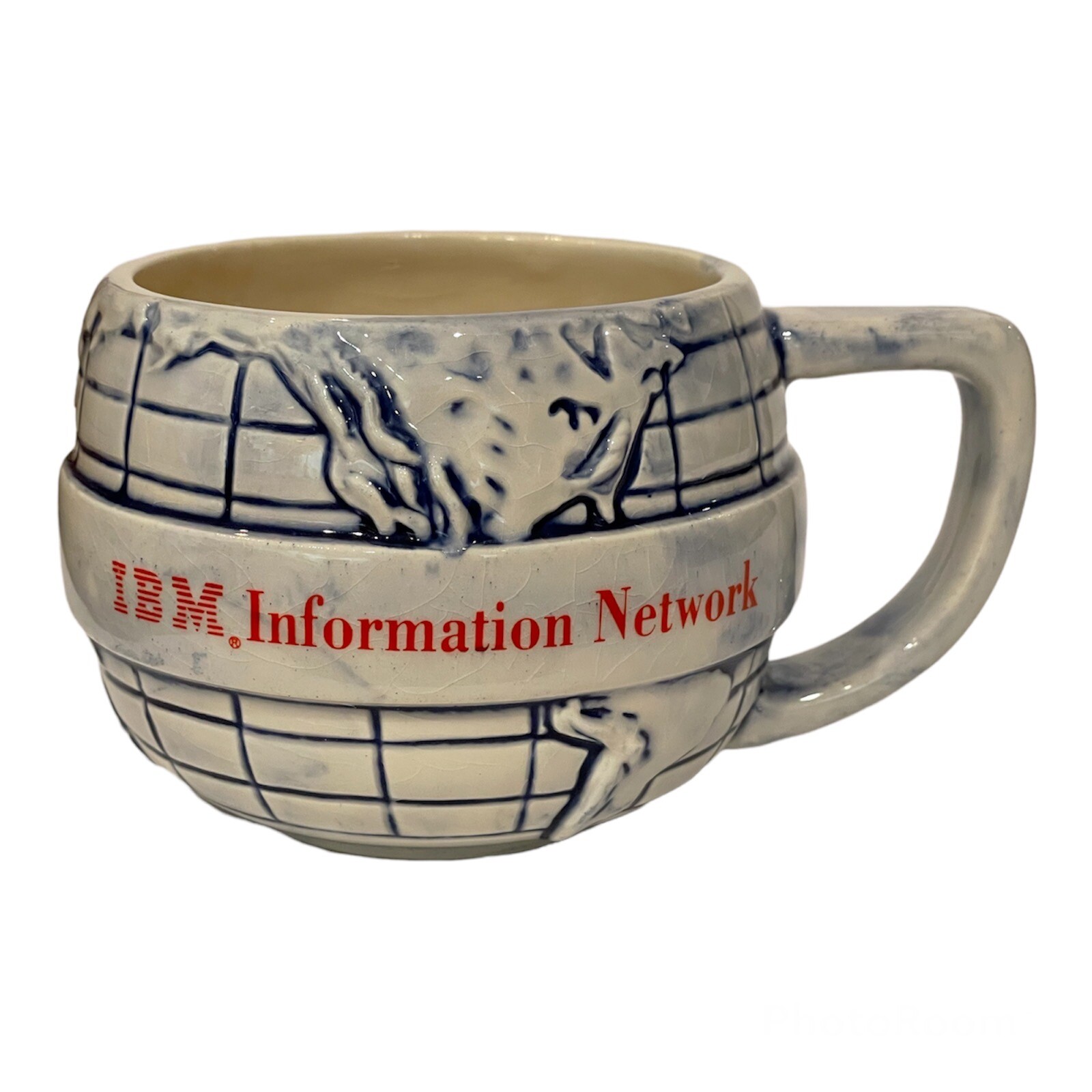 Vintage IBM World Globe Mug 1992 International Project Manager B. K ...