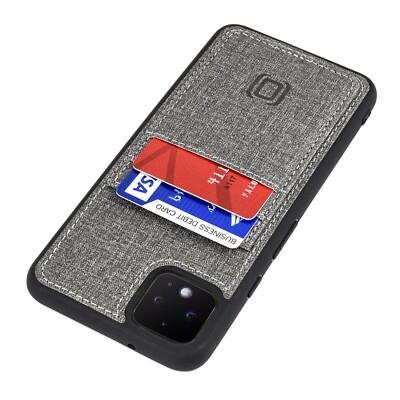 Luxe M2T Google Pixel 4 XL Wallet Case: Slim TPU w/ Canvas Synthetic ...