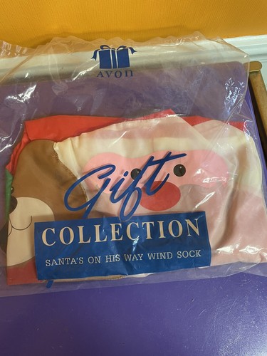New Avon 1993 Gift Collection Santa’s on His Way Wind Sock Teddy Bear ...