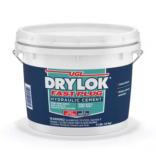 NEW Hydraulic Cement Mix 4lb Fast Plug Super Fast Stops Water Leaks ...