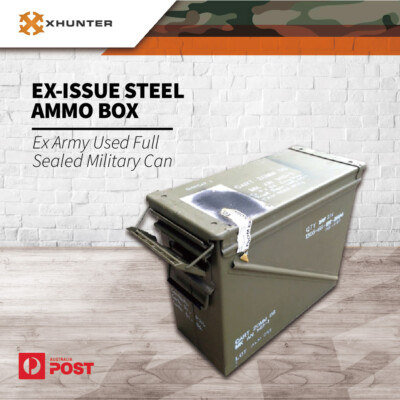 M61 Ammo Box Ammunition Steel Tool Box Ex Army Using Full Sealed ...