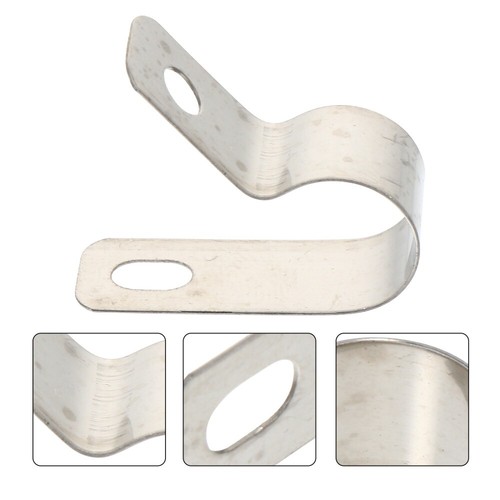 20 Pcs Wire Holder Clamp Metal Cable Clip Wire Fixing Buckle Wall Cable ...