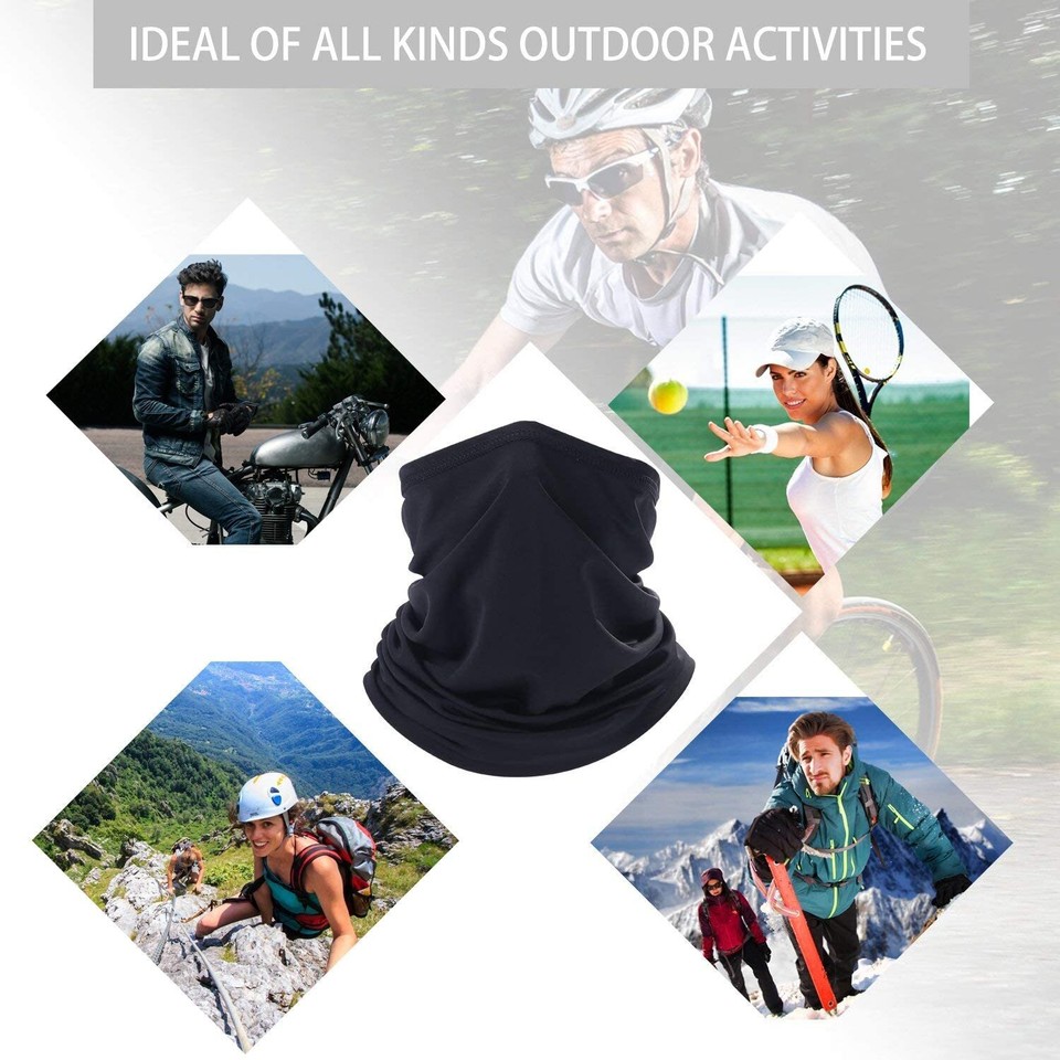 Balaclava Neck Gaiter Face Mask for Men Women UV Protection Bandana ...