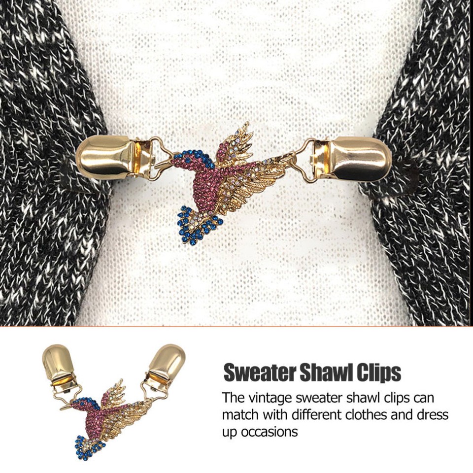 Collar Clip Cloak Clasp Decorative Wrap Shawl Clasp Pin Sweater ...