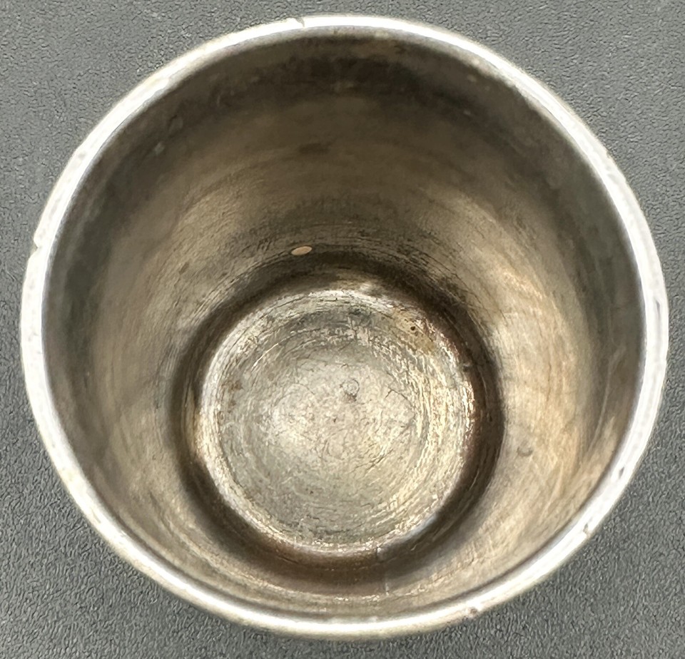 Vintage Just a Thimbleful Figural Thimble Full Jigger Cup Shot Glass in ...