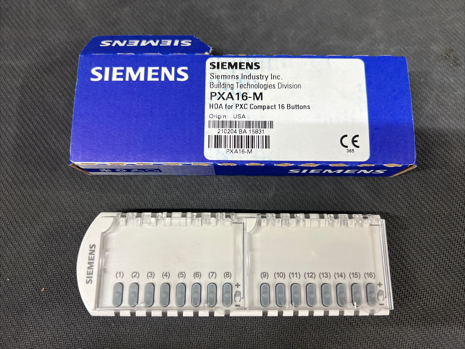 NIB Siemens PXA16-M HOA for PXC Compact 16 Buttons | eBay