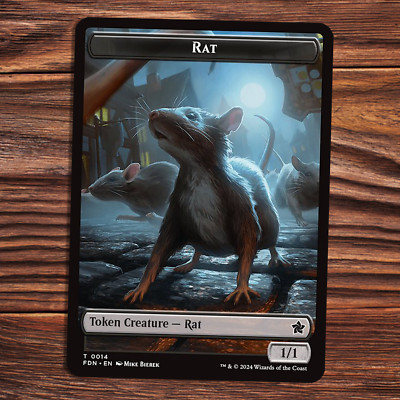 Rat Token - Foundations - Magic the Gathering | eBay