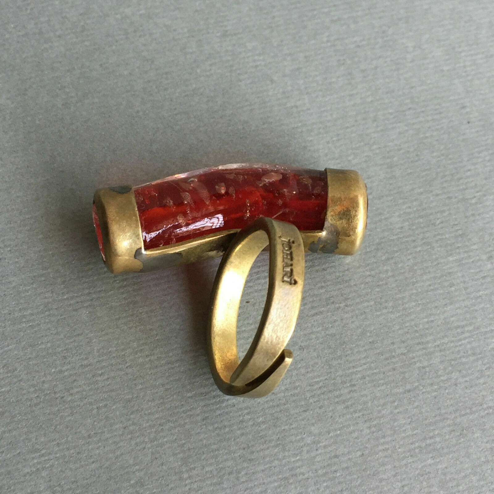 Vintage Modernist Brutalist Johari Johare Brass Muran… - Gem