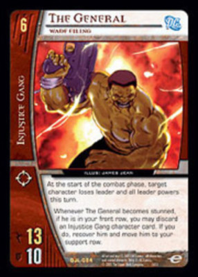 VS System: The General, Wade Eiling - Foil [Played] DC Justice League ...
