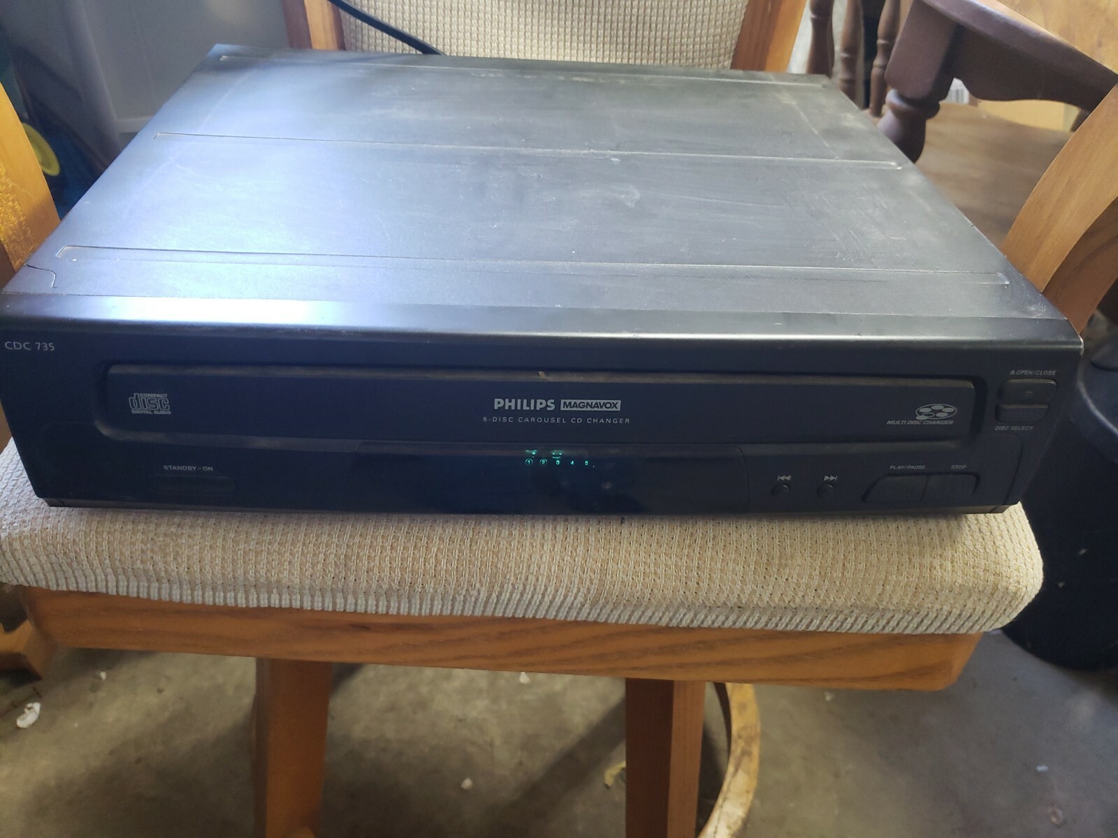 Philips Magnavox CDC 735 Carousel Tray 5-Disc CD Changer Player ...