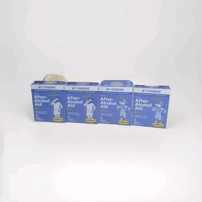 Cheers After-Alcohol Aid Lot of 4 boxes of 3 capsules Total 12 E:11/25 ...