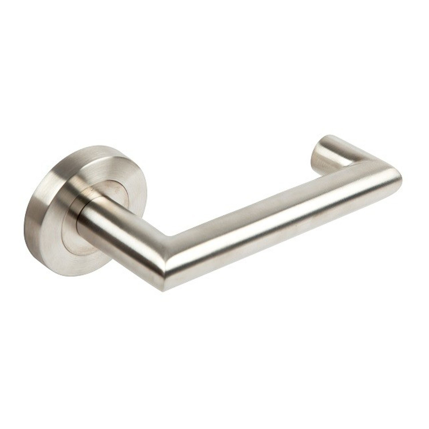 Zanda Oriana Lever Handle on Round Rose Lever Set Only Stainless Steel ...