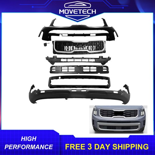 Complete Front Bumper Grille Kit with Valance Panel For 2023-2024 Kia ...