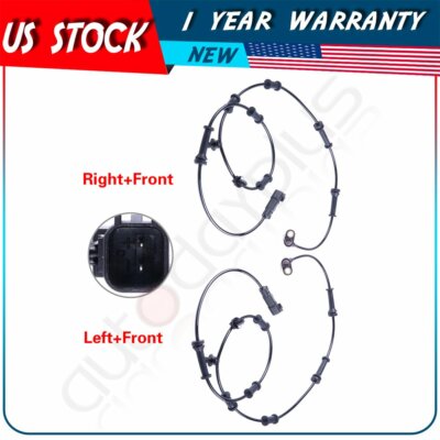 Pair 2 Front ABS Wheel Speed Sensor Assembly Fits Jeep Wrangler 2007 ...