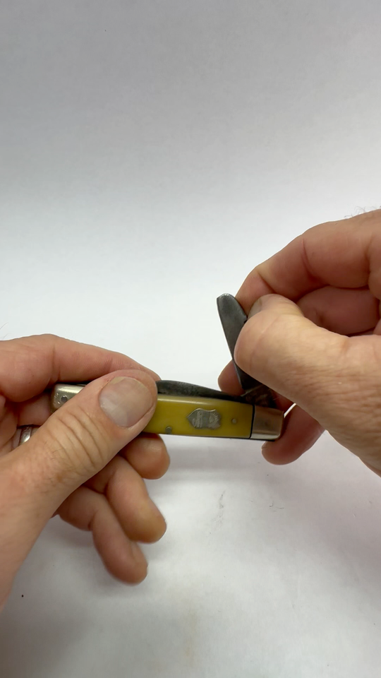 VTG German Eye Jim Bowie Stockman Folding Pocket Knife Carl Schlieper ...