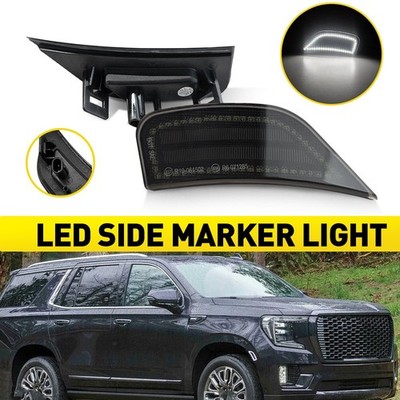 Side Marker Light White LED For 21-23 Cadillac Escalade Chevy Suburban ...