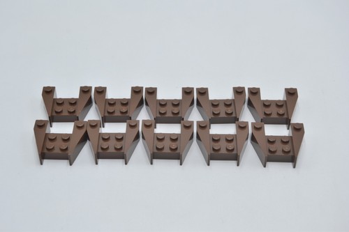 LEGO 10 X Wedge Ancien Marron 3 1/2x4 Sans Encoches De Studs 2399 | eBay