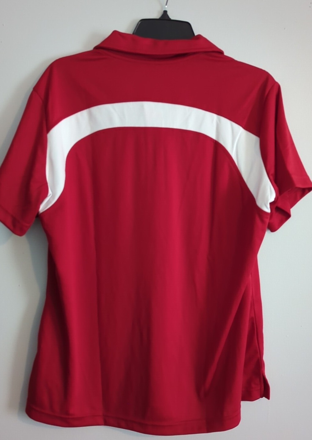 NEW! Extreme Performance Shirt Women's XL UPF 40 Red White Polo Short ...