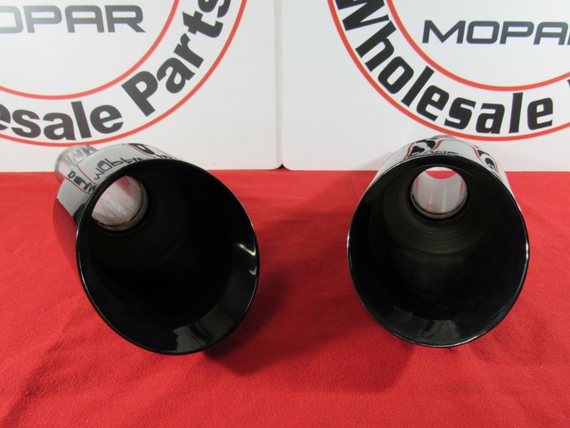 Genuine Mopar Black 5-inch Exhaust Tips 82216079AA for sale online | eBay