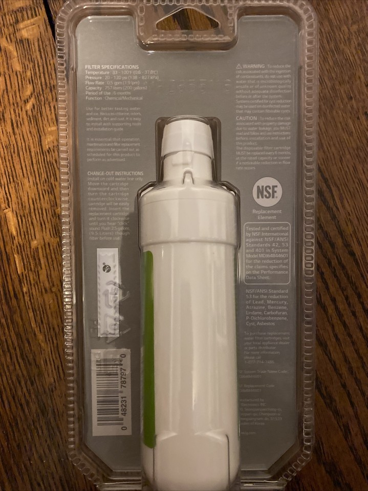 LG Electronics Refrigerator Water Filter LT1000-ADQ74793504 48231787970 ...