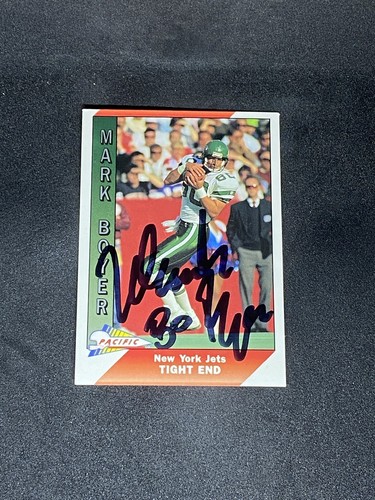 Mark Boyer 1991 Pacific #362 New York Jets USC Auto Autographed Signed ...