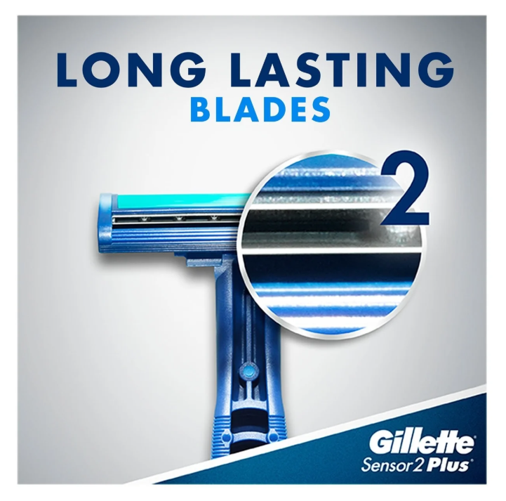 Gillette Sensor2 Plus Disposable Razor lubrastrip Pivot - 52 Razors ...