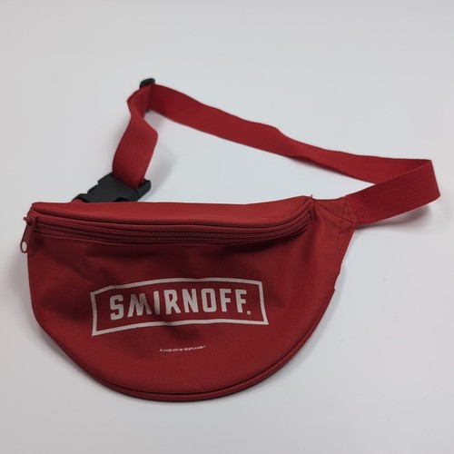 Smirnoff Red Fanny Pack Waist Hip Bag Adjustable Vodka Phone & Key ...