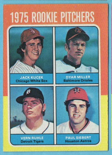 1975 Topps Rookie Pitchers - Jack Kucek/Dyar Miller/Vern Ruhle/Paul ...