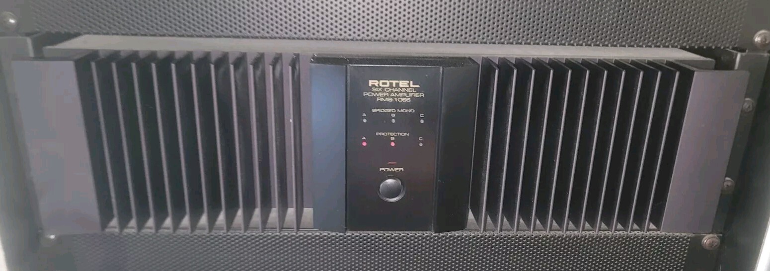 Rotel RMB-1066 Six Channel Amplifier | All Black Version | Stereo L/R ...