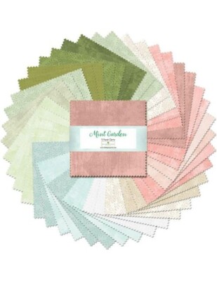 Essential Gems By Wilmington Prints - Mint Garden 5 Karat Gems/Charm ...