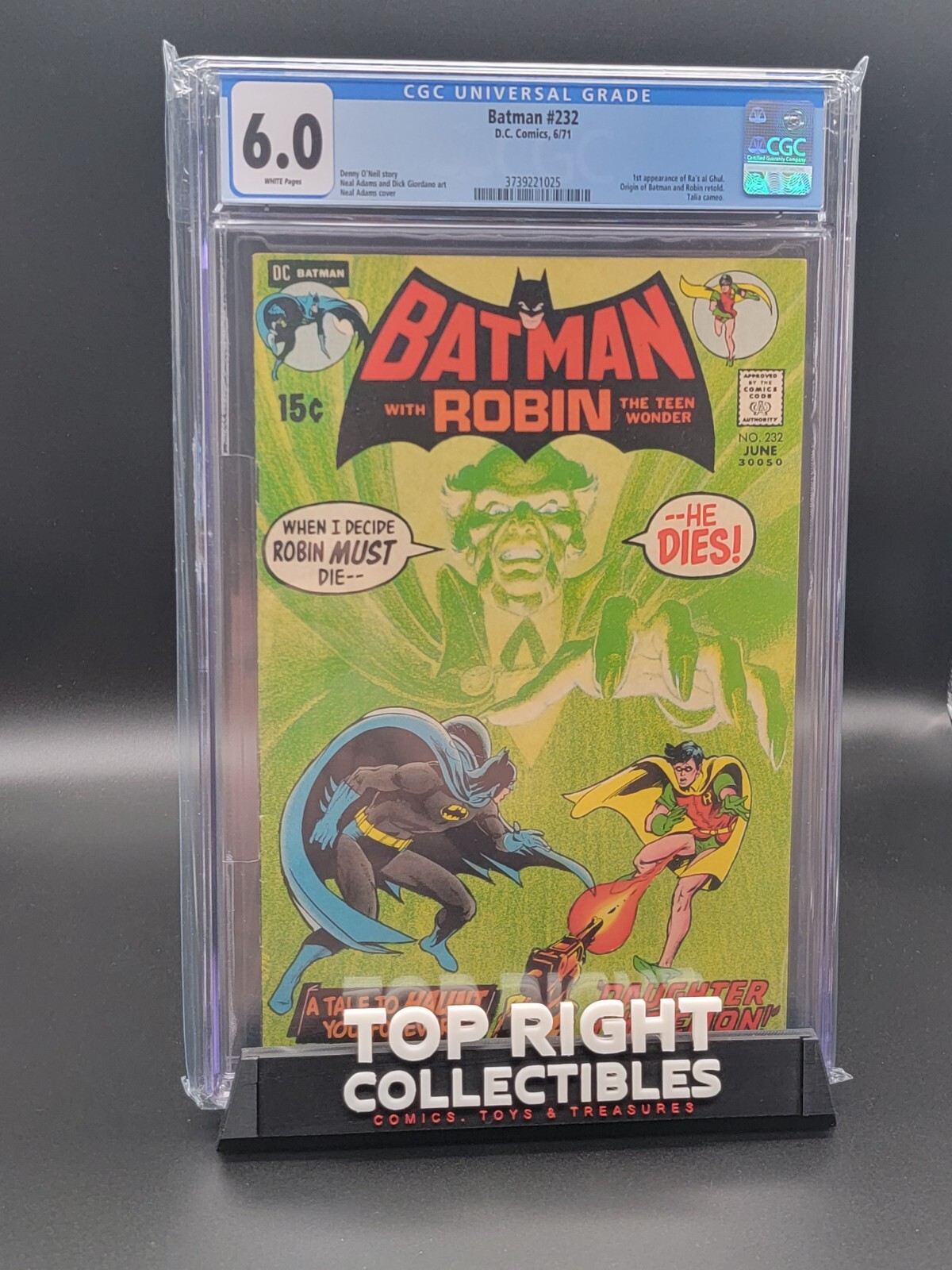 Batman #232 CGC 6.0 1st appearance of R'as al Ghul! Combined Shipping ...