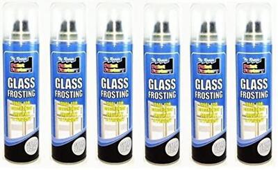 6pcs Glass White Frosting Spray Paint Can Window Privacy Decoration ...